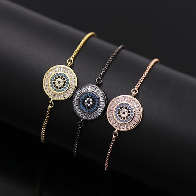 China Fancy gold hand bracelet handmade women chain stone bracelet design for girls supplier
